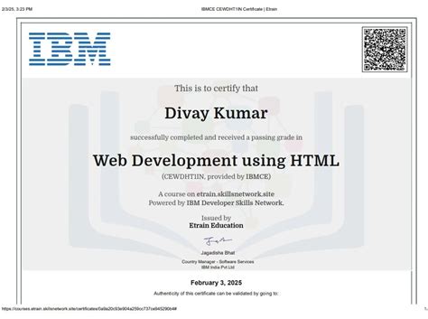 Coding Ibm Invertisuniversity Html Certification Learning