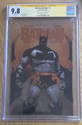 Absolute Batman 1 Ben Oliver Spot Foil Variant Limited To 800 Cgc Ss 9