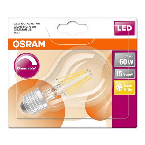 Osram Led E Dimmable Bulb Transparent Made In Design Uk