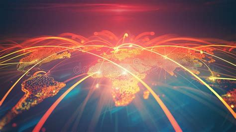 A Network Of Interconnected Arrows Or Lines Between Different Countries