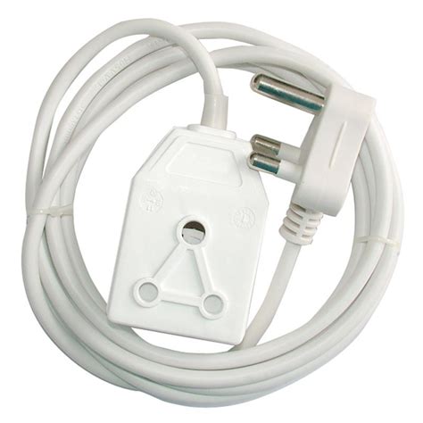 Nexus Extension Cord White Dbl 5m 10mm 10a Geewiz