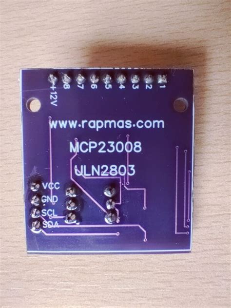 Mcp23008 With Uln2803 I2c Io Extension Board Expander Arduino Raspberry Rapmas