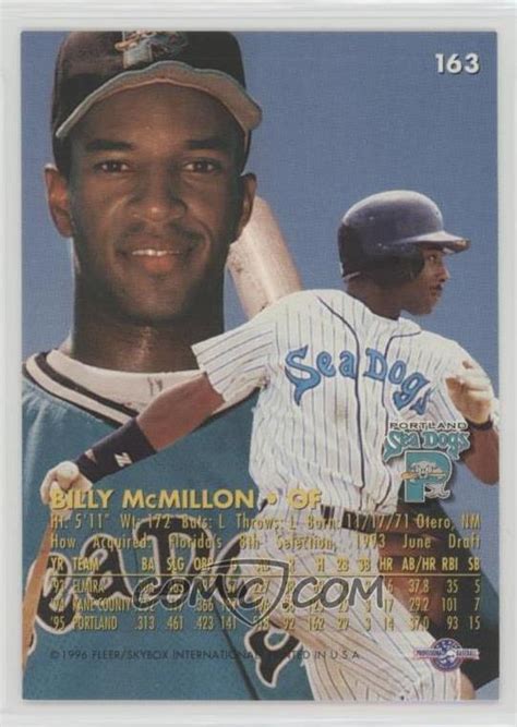 1996 Fleer Excel [base] 163 Billy Mcmillon