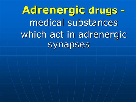 Ppt Adrenotropic Drugs Adrenomimetics Adrenoblockers Powerpoint Presentation Id 4627311