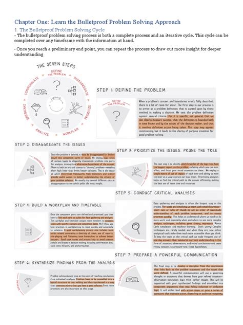 Chapter One Learn The Bulletproof Problem Solving Approach Pdf Design Thinking Design