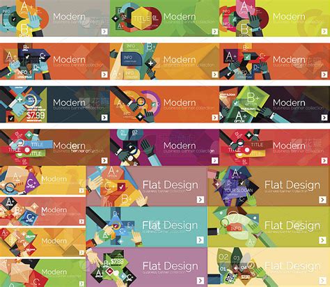 标题,平面设计选项信息图表横幅 标题,平面设计选项信息图表横幅