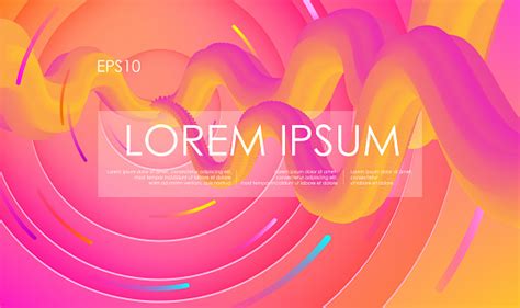 추상 다채로운 유체 및 액체 창조적 인 템플릿입니다 전단지 배너 웹 포스터 책자 카드 브로셔에 사용 됩니다 3차원 형태에 대한 스톡 벡터 아트 및 기타 이미지 Istock