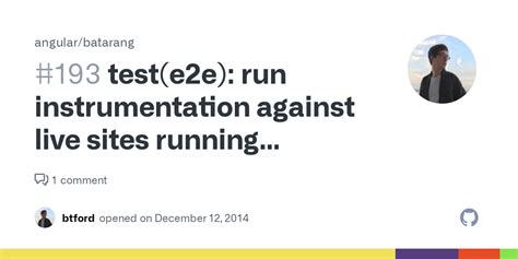 Test E E Run Instrumentation Against Live Sites Running Angular Issue Angular
