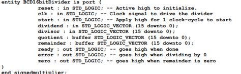 Fpga Which Method To Use For Bcd Division In Vhdl Electrical