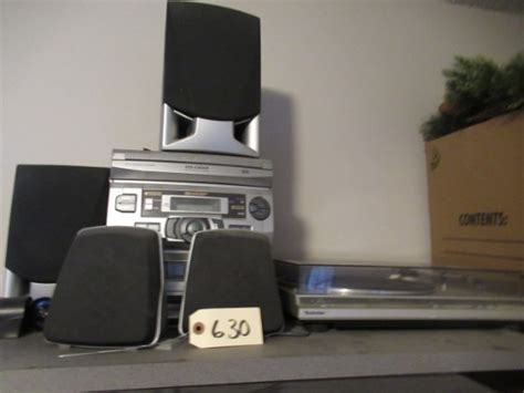 TECHNICS TURNTABLE SHARP CD PLAYER SPEAKERS Online Auctions Proxibid