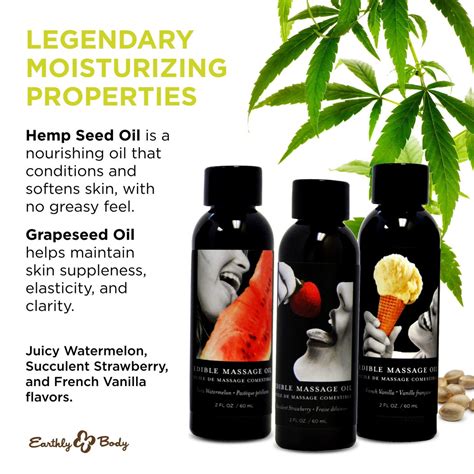Earthly Body Flavoured Edible Massage Oil Set Cleo