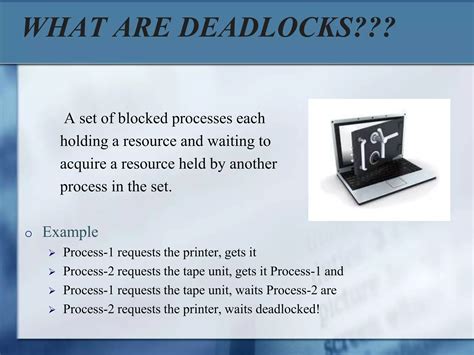 Deadlocks In Operating System Pptx