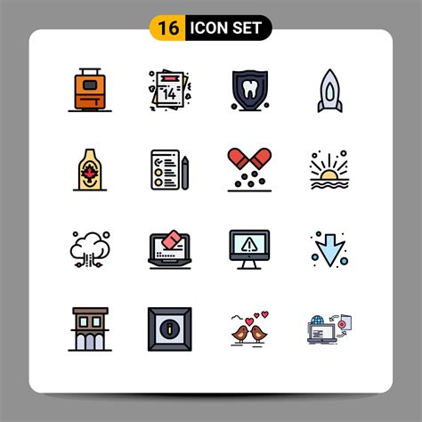 16 Creative Icons Modern Signs And Symbols Of Bottle Startup Insurance Speedup Rocket Editable