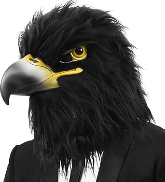 Sanzhiguo Black Eagle Mask Novelty Latex Hawk Mask Closed