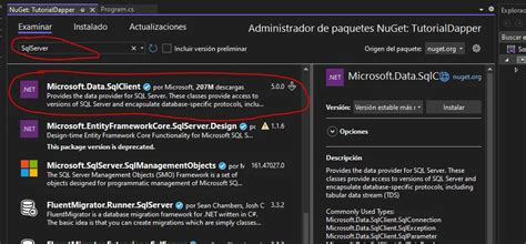 C Tutorial Dapper Conectar Net A Base De Datos Andrés Ledo