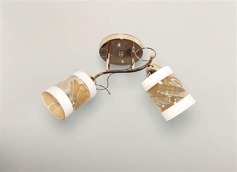 ᐉ Люстра стельова на 2 плафони Золотий 4633 2 • Краща ціна в Києві Україні • Купити в Епіцентр