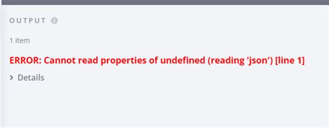 Execute Workflow Input Cannot Read Properties Of Undefined Reading