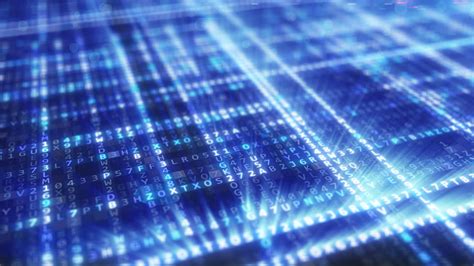 Abstract Blue Futuristic Background Of Information Technology Hexadecimal Digital Data Code 3d