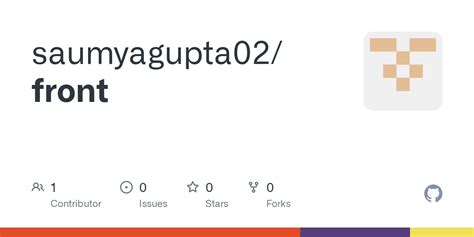 GitHub Saumyagupta02 Front