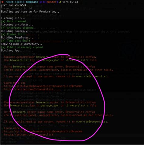 Bug In V7 React Static Plugin Sass Plugin Builds With Noisy Warnings Replace Autoprefixer