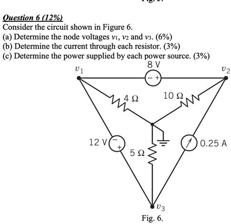 Solved Question 6122 Consider The Circuit Shown In Figure 6 A