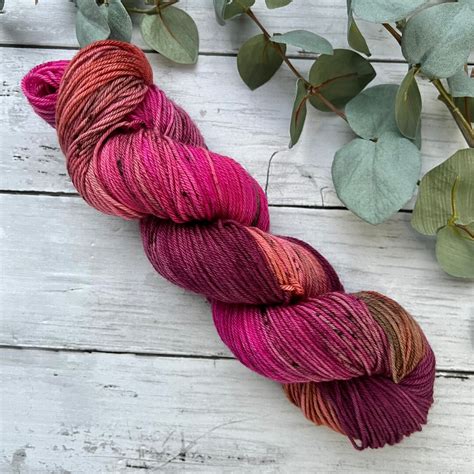 Hand Dyed Yarn Bluefaced Leicester Wool Double Knit Yarn British