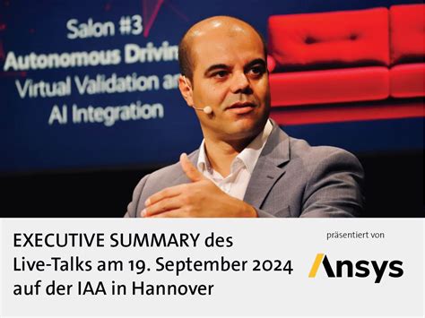 Executive Summary Autonomous Driving Virtual Validation And Ai