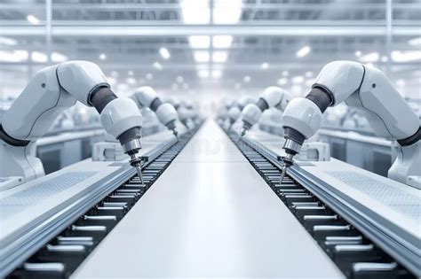 Futuristic Automated Car Assembly Line Stock Image Image Of Conveyor Futuristic 309817781