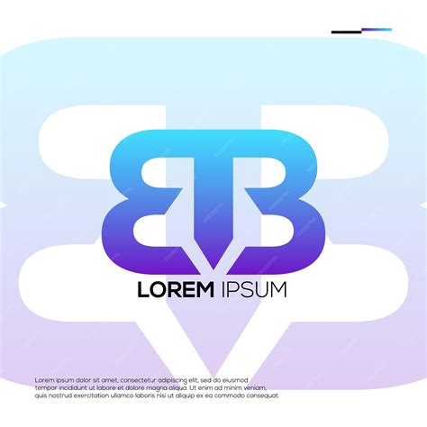 Premium Vector Modern Initials Bb Logo Design Ideas