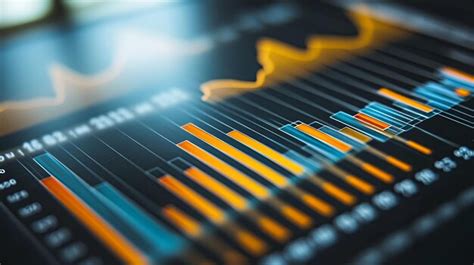Visualizing Financial Success Detailed Graphs And Charts Representing Financial Data Concept