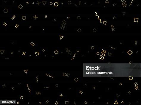 삼각형 원 사각형 모양 쉐브론 물결 모양의 추상 스타일 기하학적 색종이 벡터 배경입니다 기하 도형에 대한 스톡 벡터 아트 및 기타 이미지 기하 도형 날기 떨어짐