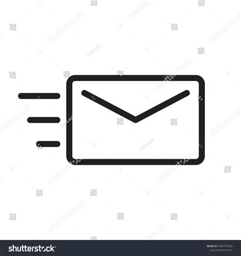 Email Icon Trendy Outline Style Design เวกเตอร์สต็อก ปลอดค่าลิขสิทธิ์ 1383779354 Shutterstock