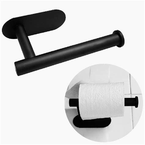 휴지걸이 욕실 무타공 인테리어 화장지걸이 메탈블랙 티몬