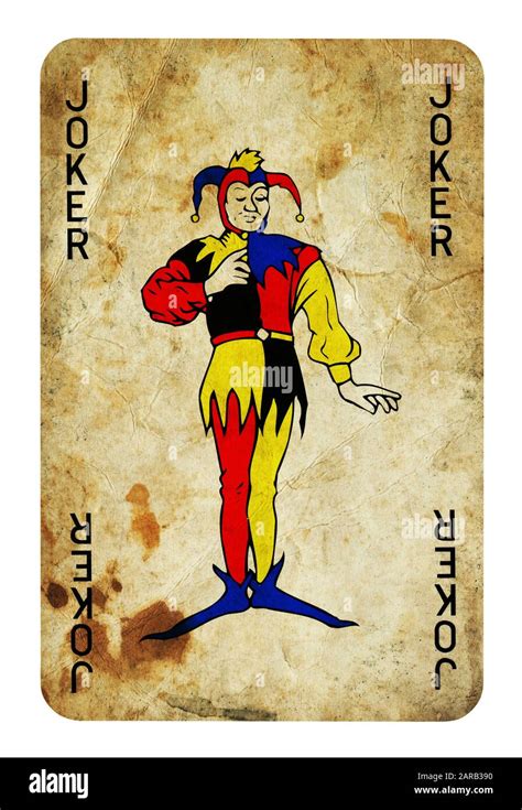 Vintage Playing Card Joker Bicycle Club 808 Joker Deck Playing Cards