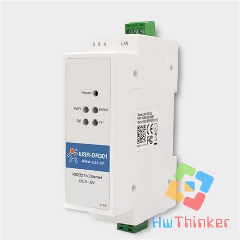 Jual Usr Dr301 Din Rail Serial Rs232 To Ethernet Converter Shopee Indonesia