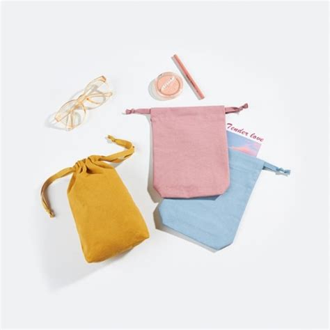 에브리데이 파우치 No05 20수 옥스포드 원단 컬러 복조리 스트링 파우치 판촉물 주문제작 커스텀 인쇄