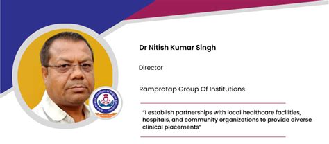 Rampratap Group Of Institutions Dr Nitish Kumar Singh Director