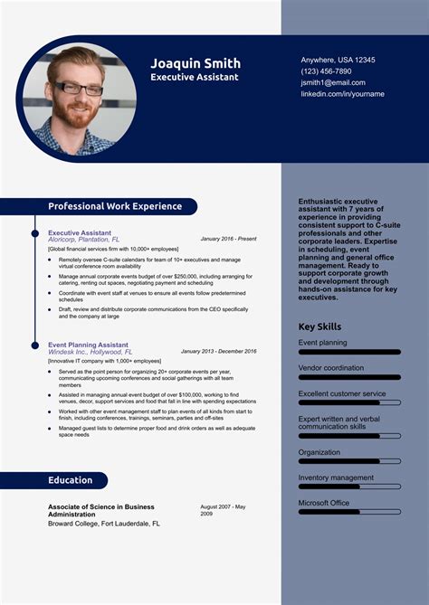 Executive Assistant Resume Examples And Templates For 2025