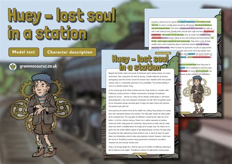 Year 5 Model Text Character Description Huey Grammarsaurus