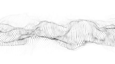 Premium Vector Digital Dynamic Wave Of Particles Vector Abstract White Futuristic Background