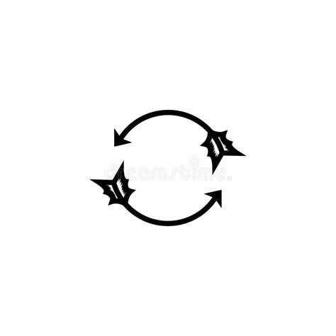 Circular Arrow Logo Design Vector Illustration Stock Vector Illustration Of Arrow Symbol