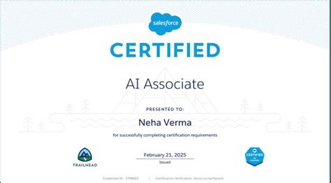 Salesforce Ai Salesforcecertified Aiassociate Trailblazer Artificialintelligence