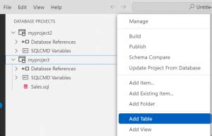 Sql Database Project In Azure Data Studio Sqlservercentral