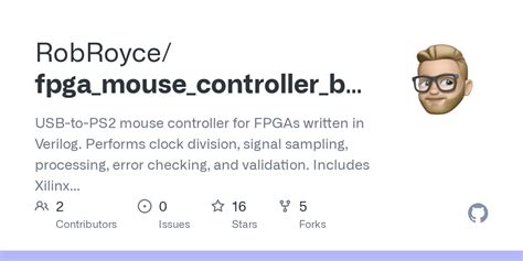 Github Robroycefpgamousecontrollerbasys3 Usb To Ps2 Mouse Controller For Fpgas Written In