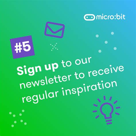 Microbit Educational Foundation On Twitter Top Tip5⃣ Why Not Sign Up To Our Monthly
