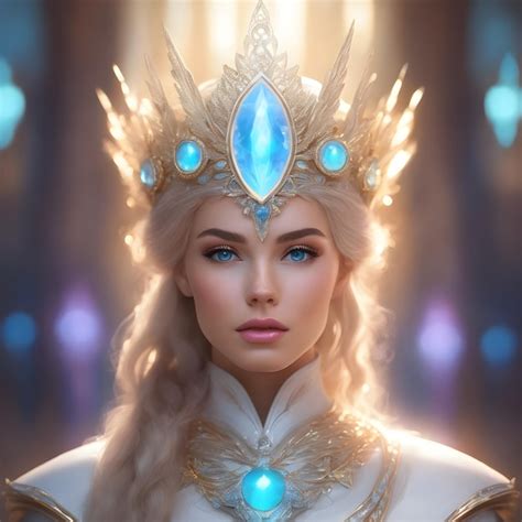 Premium Ai Image 3d Illustration Of A Beautiful Princess In A Crown