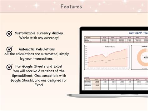 Net Worth Tracker Spreadsheet Google Sheets Net Worth Calculator Excel Assets Liabilities