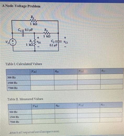 solved experiment 1 a node voltage problem build the rc