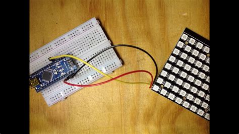 neopixel ws2812 64 bit with arduino nano youtube