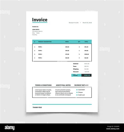 Quotation Invoice Template Paper Bill Form Vector Design Illustration Of Invoice Calculation Quotation Invoice Template Paper Bill Form Vector Design Illustration Of Invoice Calculation